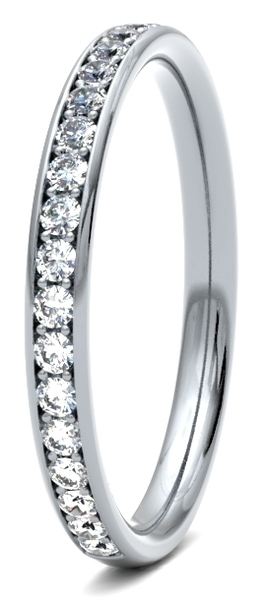 Diamond Set Round Brilliant Cut, Grain Channel | SP GREEN & Co