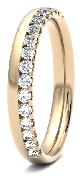 Diamond Set Round Brilliant Cut, Offset Claw | SP GREEN & Co